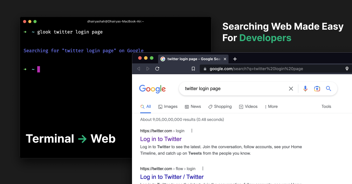 glook | Search Web From Terminal